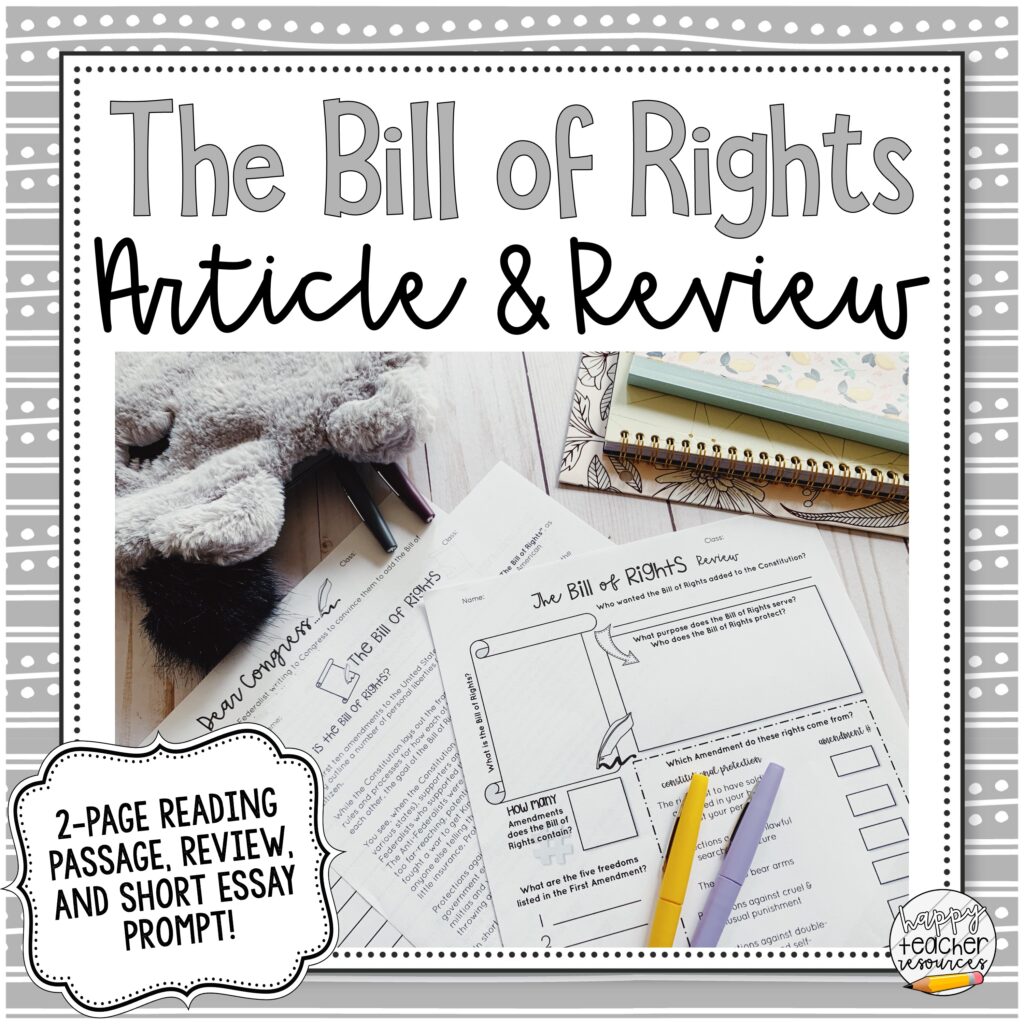 The Ultimate Bill of Rights Bundle: 5 Activities for Civics!