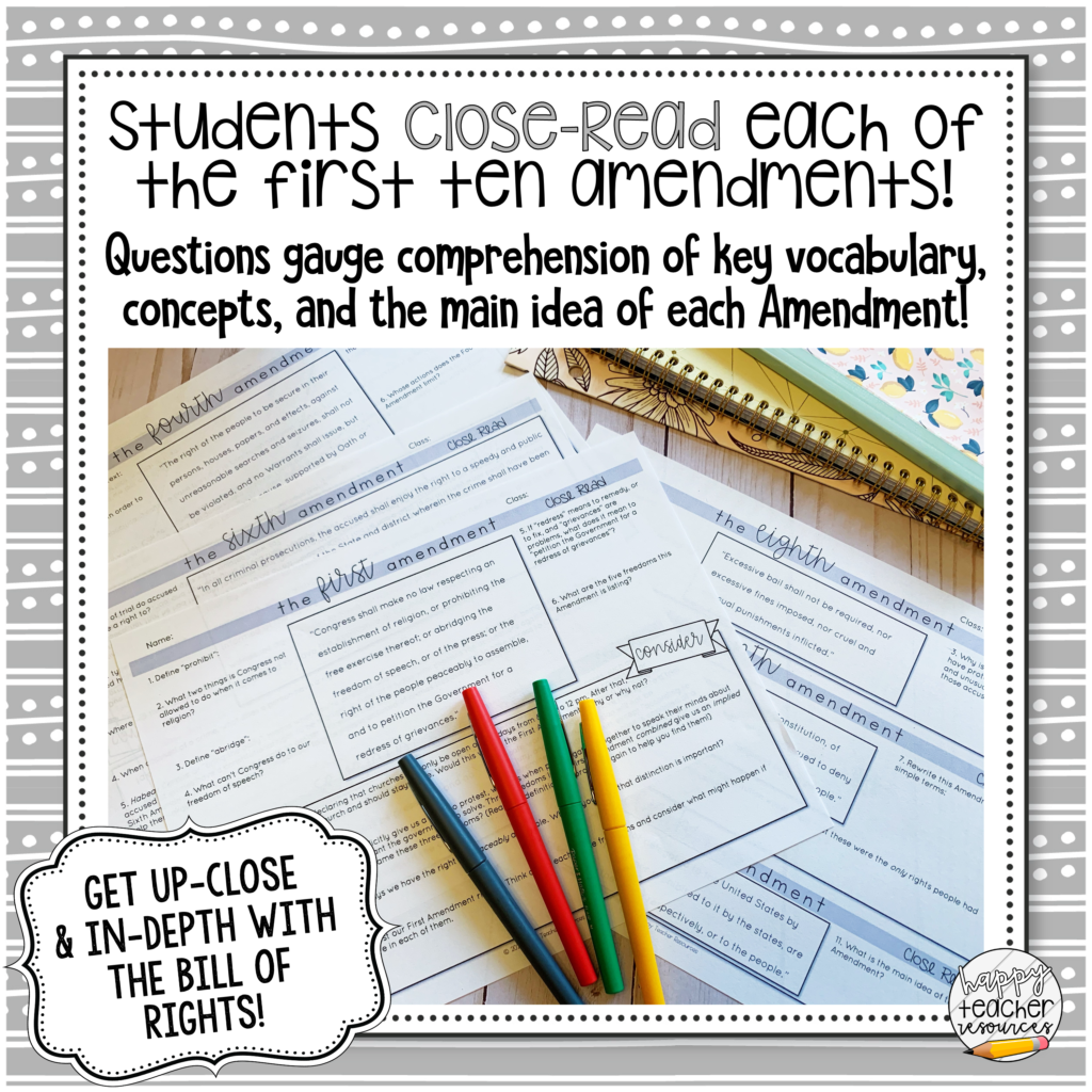 The Ultimate Bill of Rights Bundle: 5 Activities for Civics!