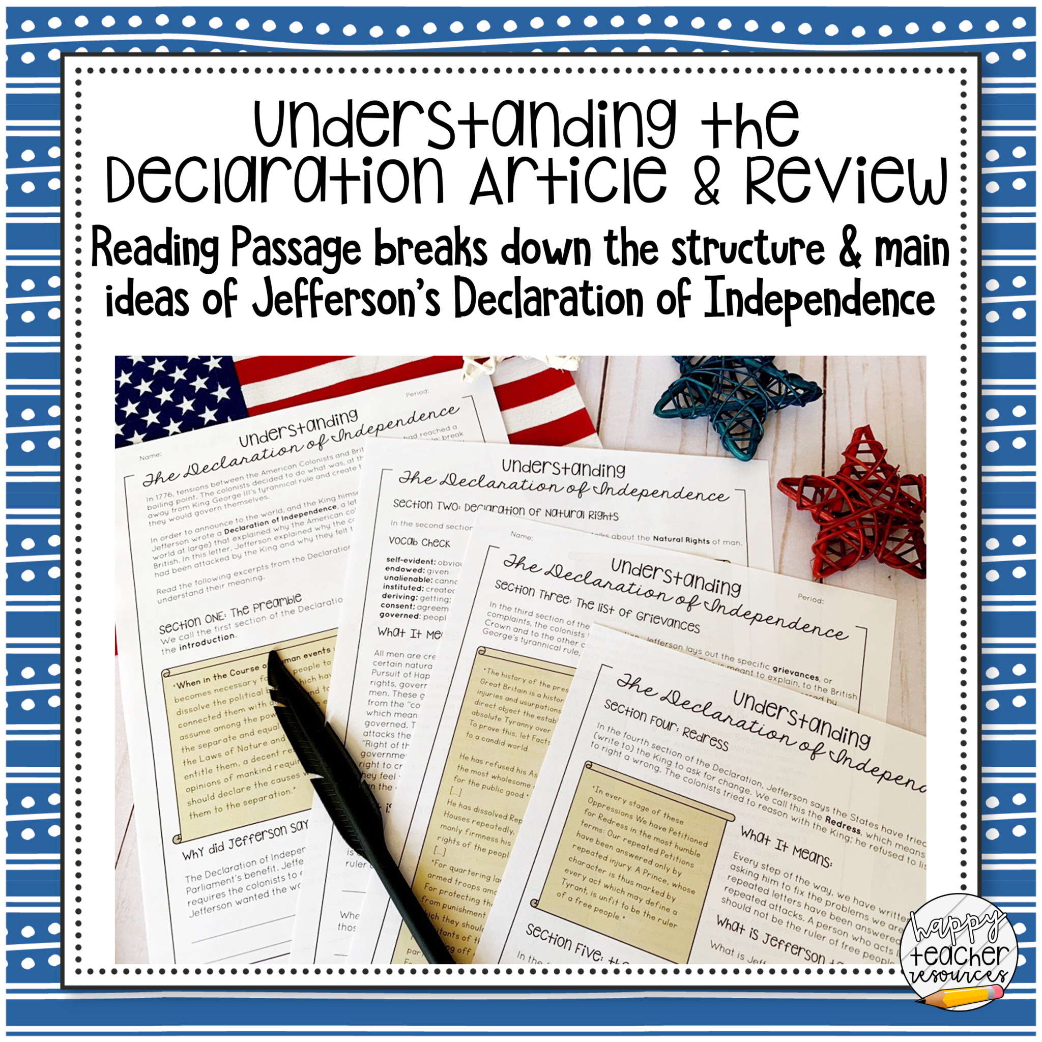 Declaration of Independence Bundle | Civics & American Government ...