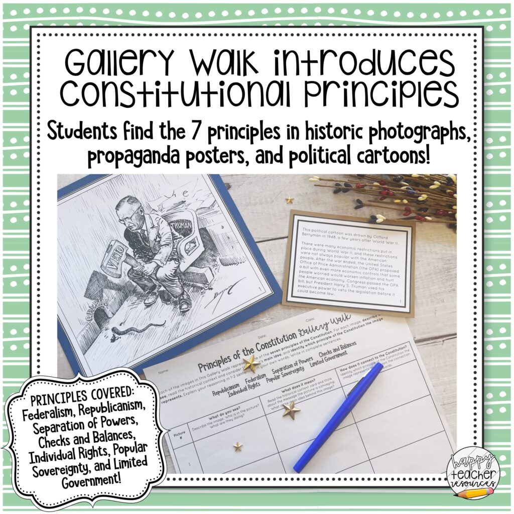 Principles of the U.S. Constitution BUNDLE - 4 Resources for Civics ...