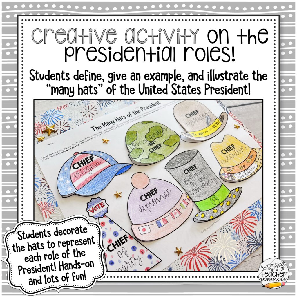 Roles of the President: Executive Branch Bundle for Civics & American ...