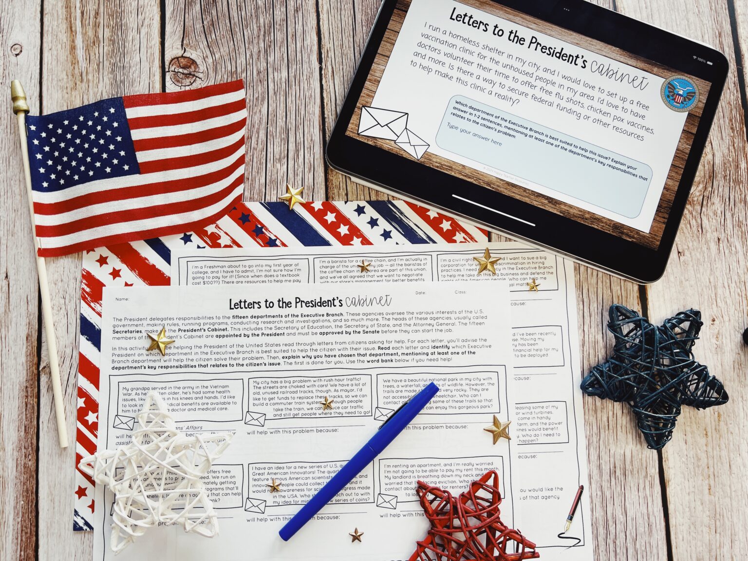 The Executive Branch: President’s Cabinet Activity for Civics ...